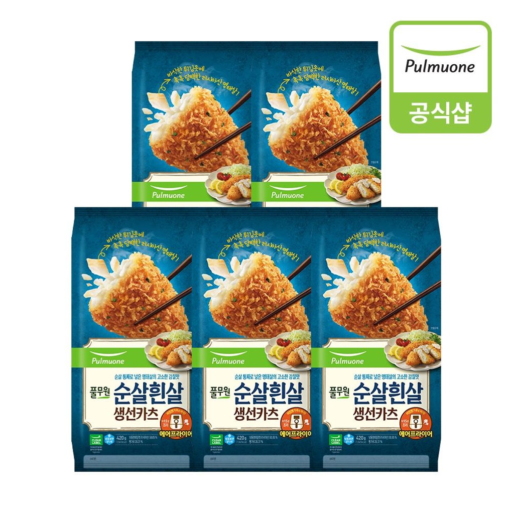 풀무원 순살흰살생선카츠 420g x 5개- 이랜드몰