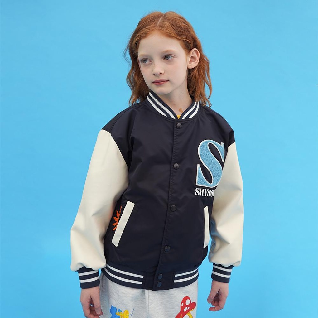 THE SMURFS VARSITY JACKET_NAVY- 이랜드몰