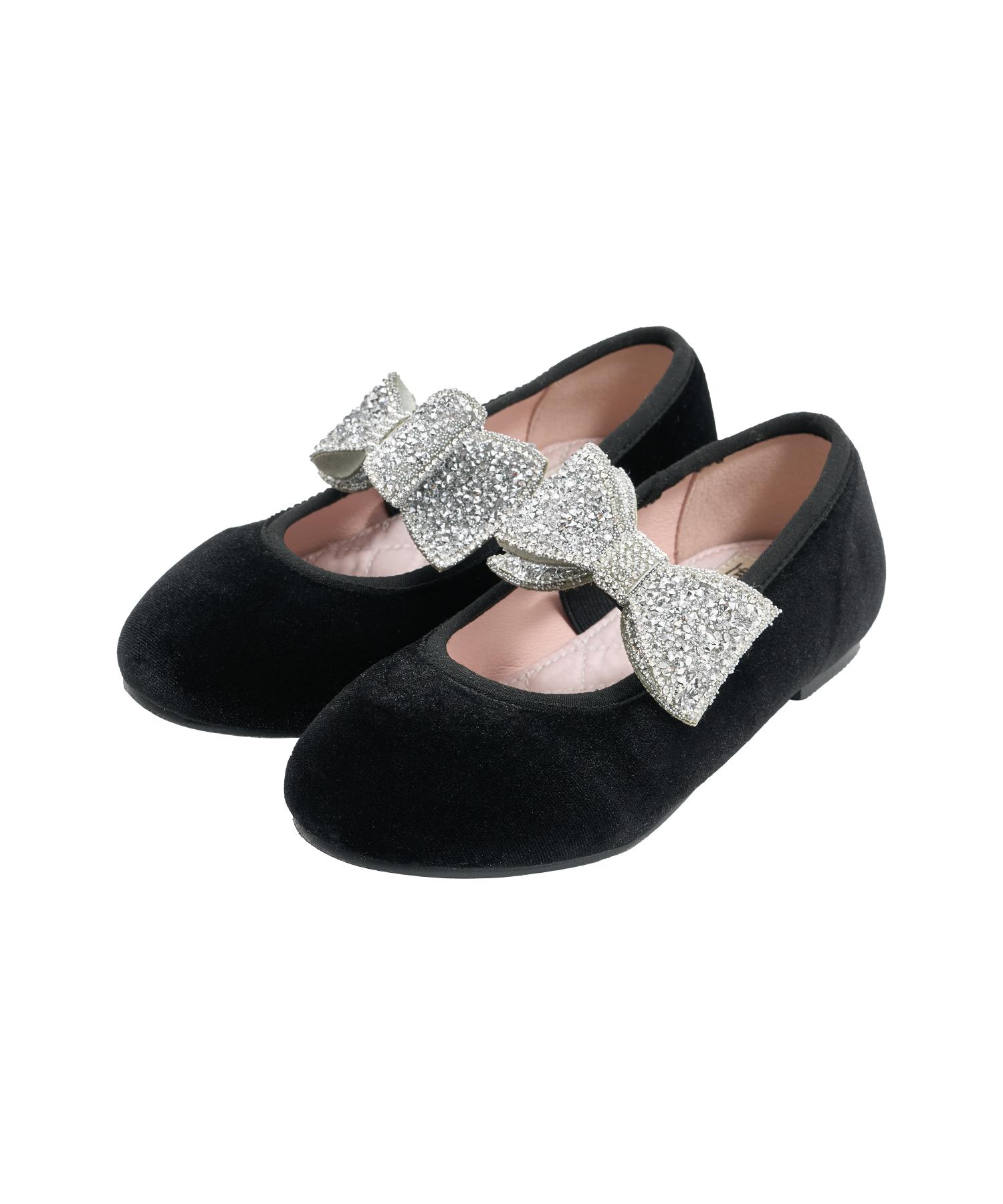 ENFANT W BIG RIBBON MARY JANE black- KIDIKIDI