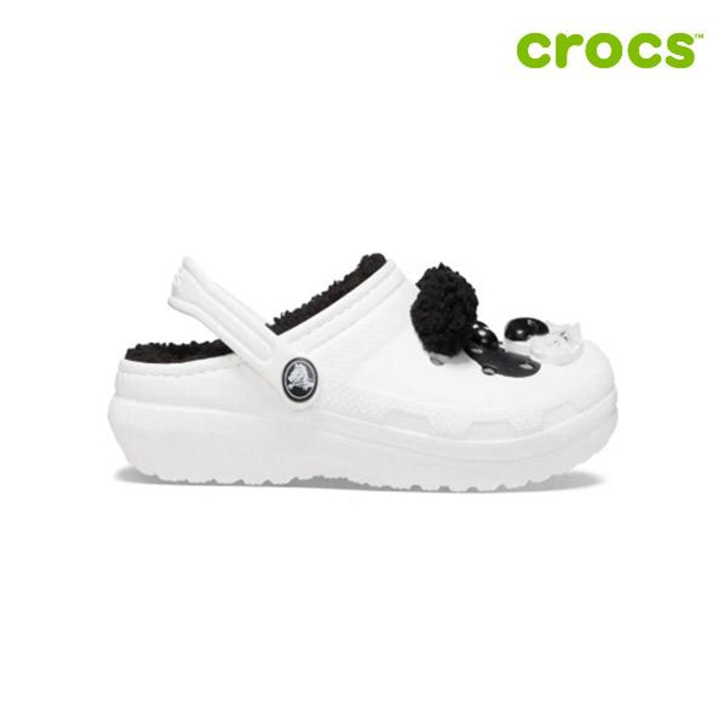 [크록스 정품] 클래식 라인드 아이엠 판다곰 클로그 토들러 아동 털샌들 210395-0WX- 이랜드몰