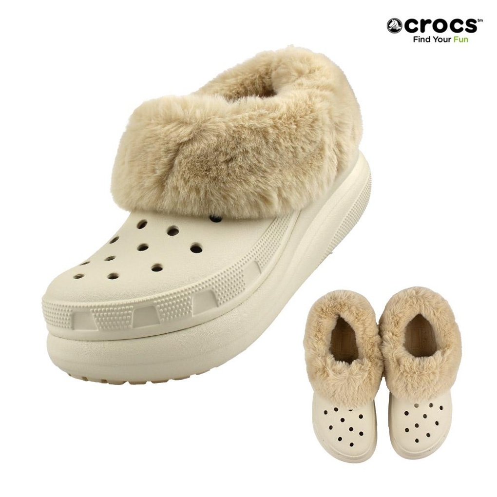 크록스 CROCS 매장판 퍼에버 크러쉬 클로그 털신 208446-2Y2- 이랜드몰
