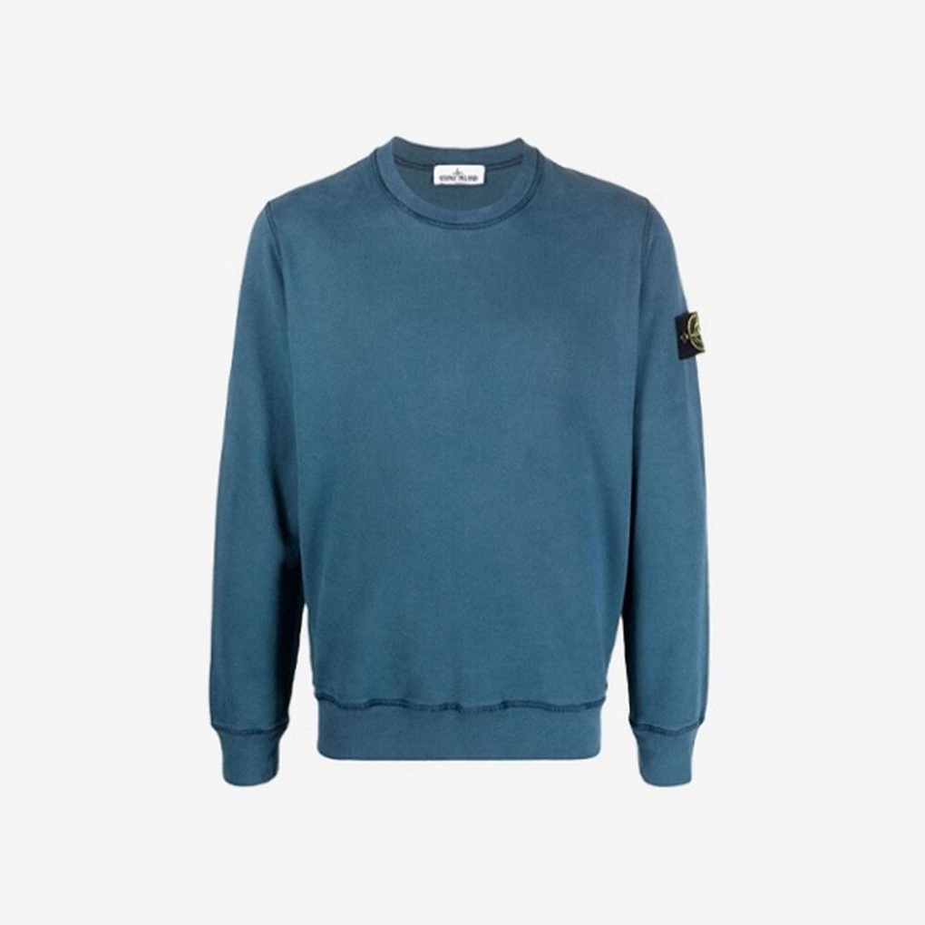 스톤아일랜드 21FW 751563020 V0023 와펜패치 에메랄드블루 남성 맨투맨- 이랜드몰