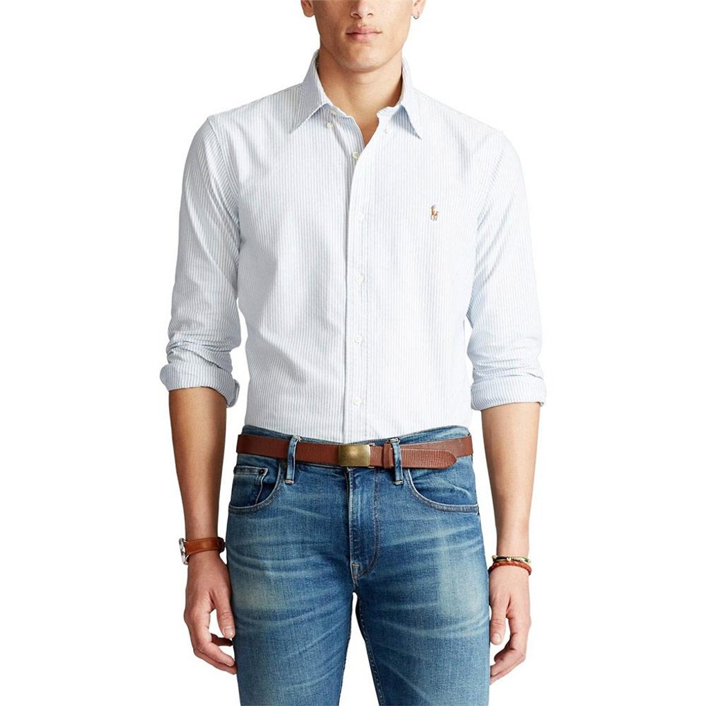 (국내배송) 24FW 폴로 랄프로렌 포니로고 스트라이프 옥스포드 셔츠 710792041004- 이랜드몰
