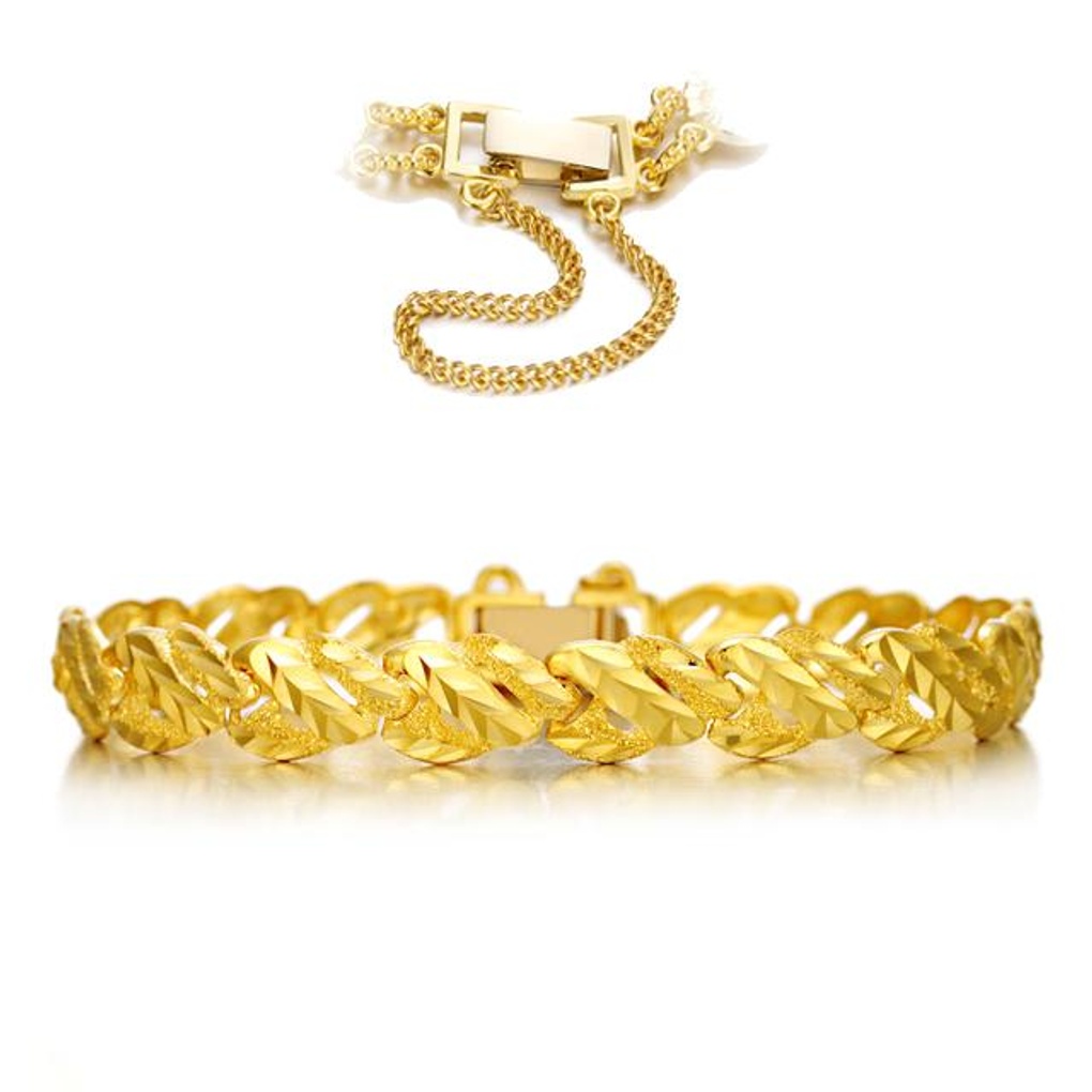 꽈배기 24K 여자순금팔찌 18.75g+18K장식- 이랜드몰