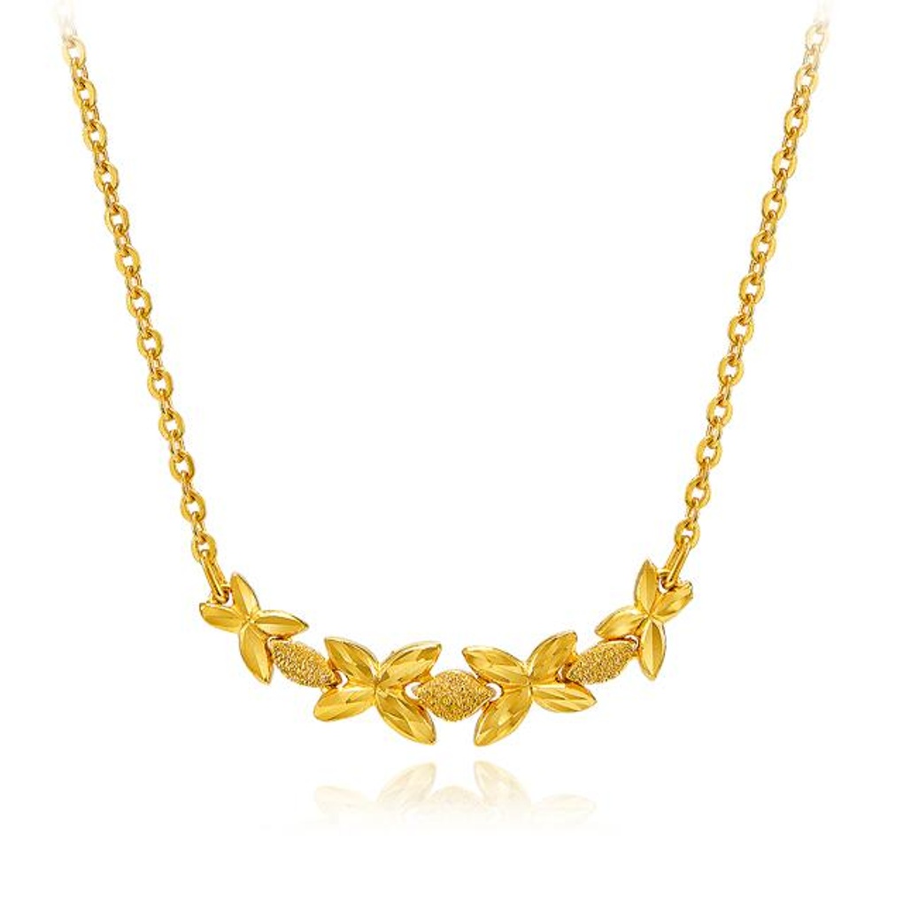 24K 클로버 순금 목걸이 11.25g (3) + 18K장식- 이랜드몰