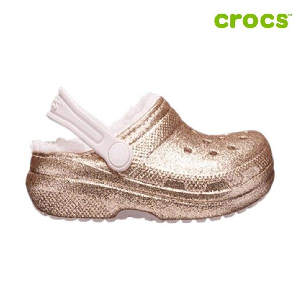 [크록스 정품] 클래식 라인드 글리터 클로그 주니어 아동 털샌들 207462-2UB- 이랜드몰