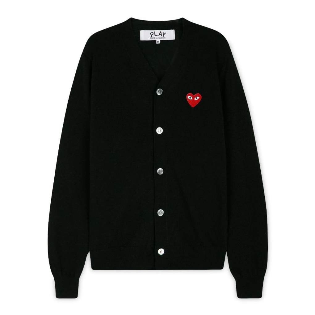 꼼데가르송 공용 하트 와펜 블랙 가디건 AX N008 051 1- 이랜드몰