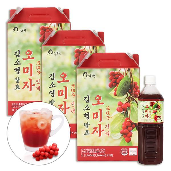 김소형 문경 오미자 열매 발효 진액 6000ml (6병)- 이랜드몰