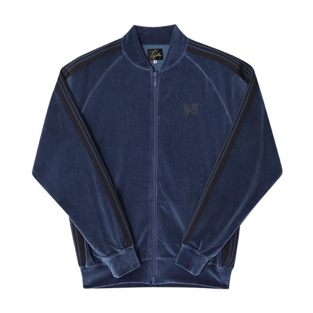 니들스 NEEDLES NS251 B-Smoke Blue R.C 벨루어 트랙 남성 자켓- 이랜드몰