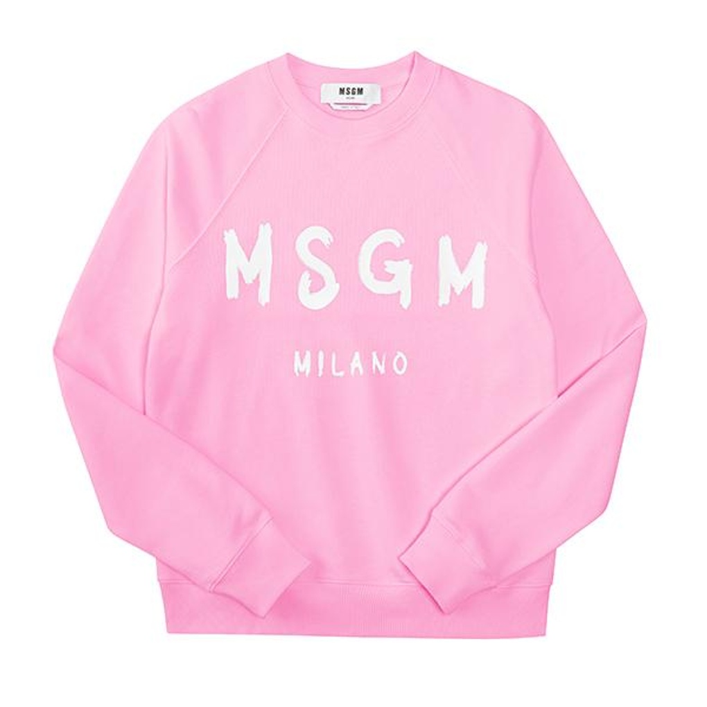 MSGM 2000MDM513 200000 12 브러시드 로고 여성 맨투맨- 이랜드몰