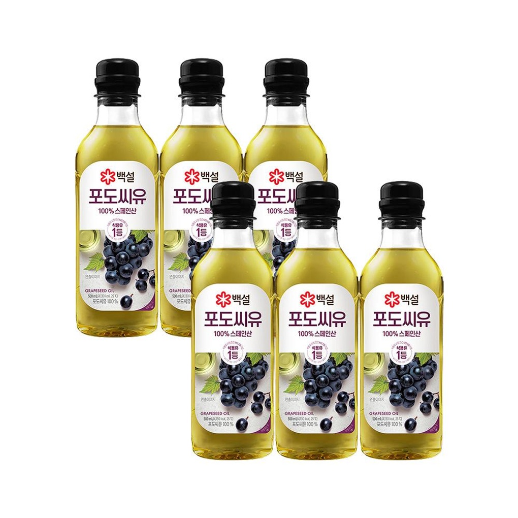 백설 포도씨유 500ml x6개- 이랜드몰