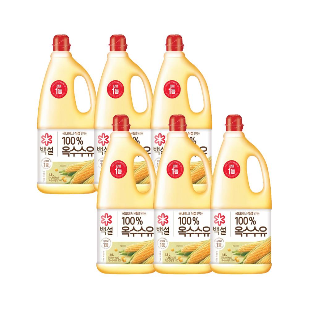 백설 옥수수유 1.8L x6개- 이랜드몰