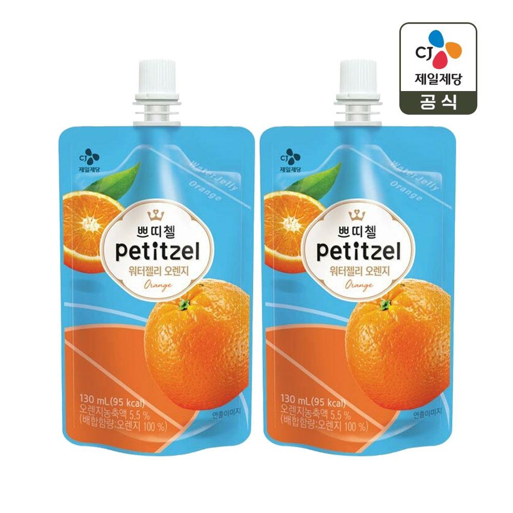 쁘띠첼 오렌지 워터젤리 130ml x2개- 이랜드몰