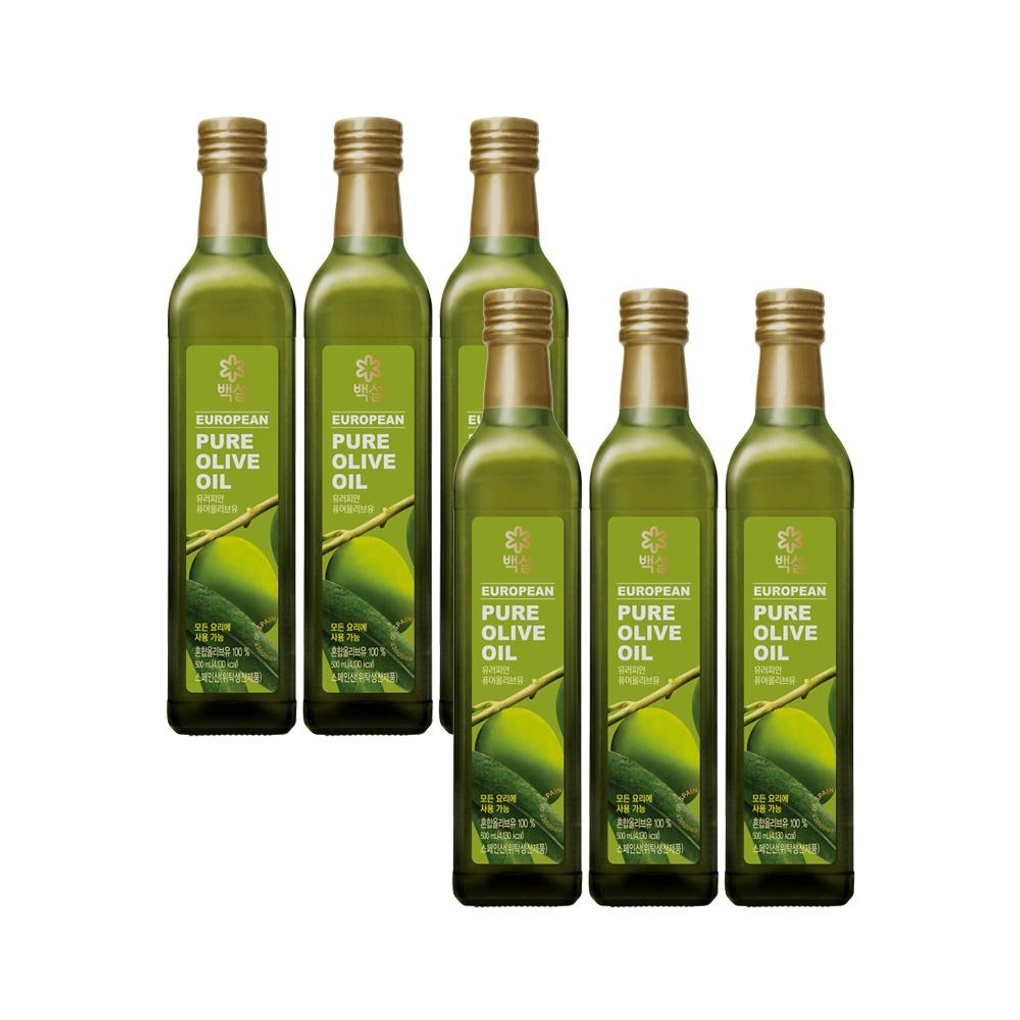 백설 안달루시아산 퓨어 올리브유 500ml x6개- 이랜드몰
