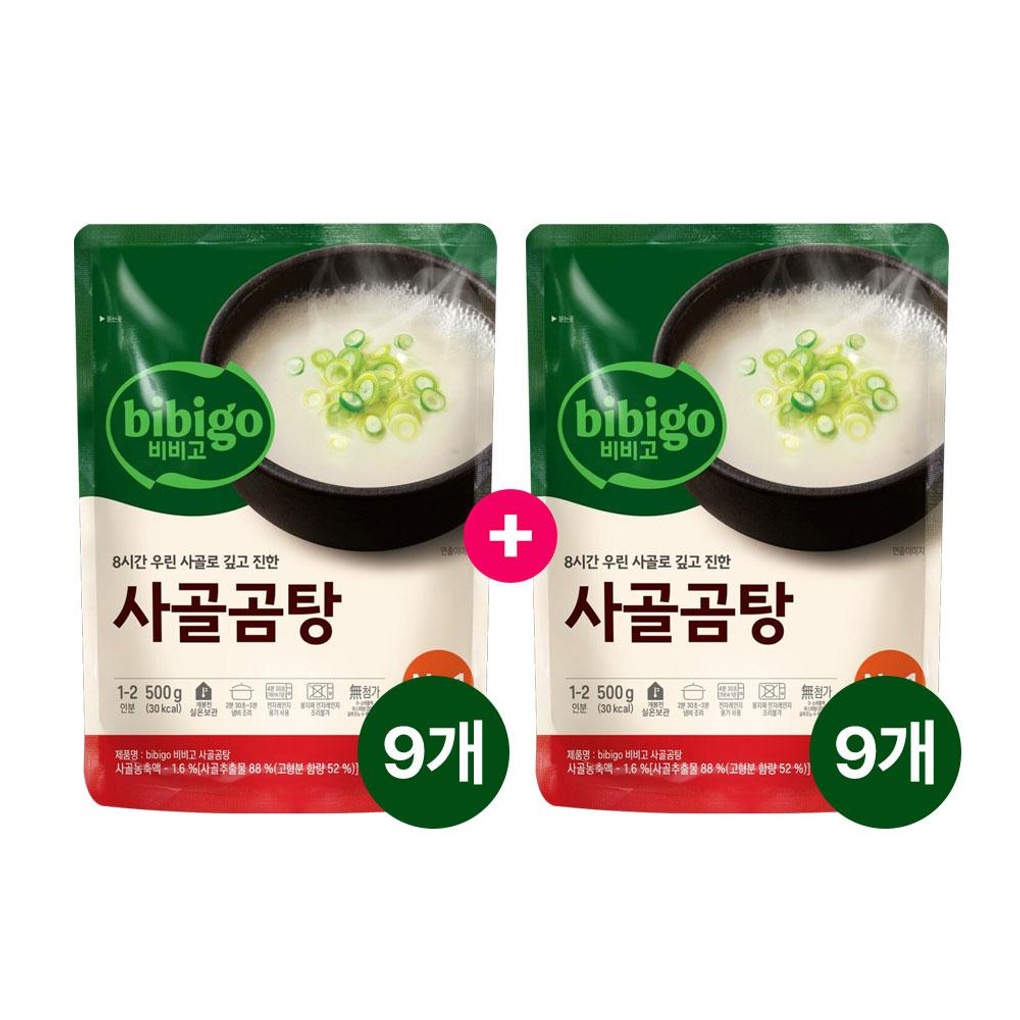 비비고 사골곰탕 500g 9+9개- 이랜드몰