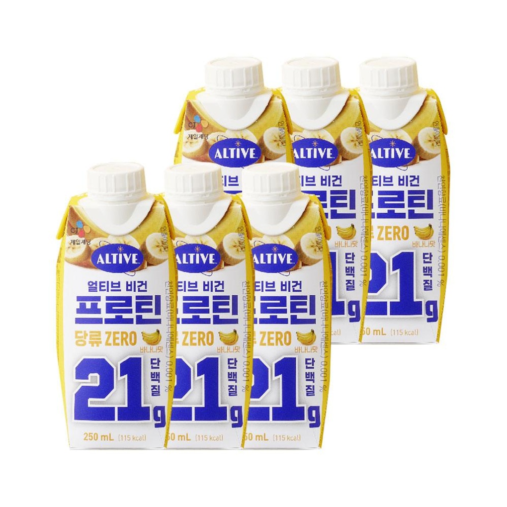 얼티브 비건프로틴 당류 ZERO 바나나 250ml x6개- 이랜드몰