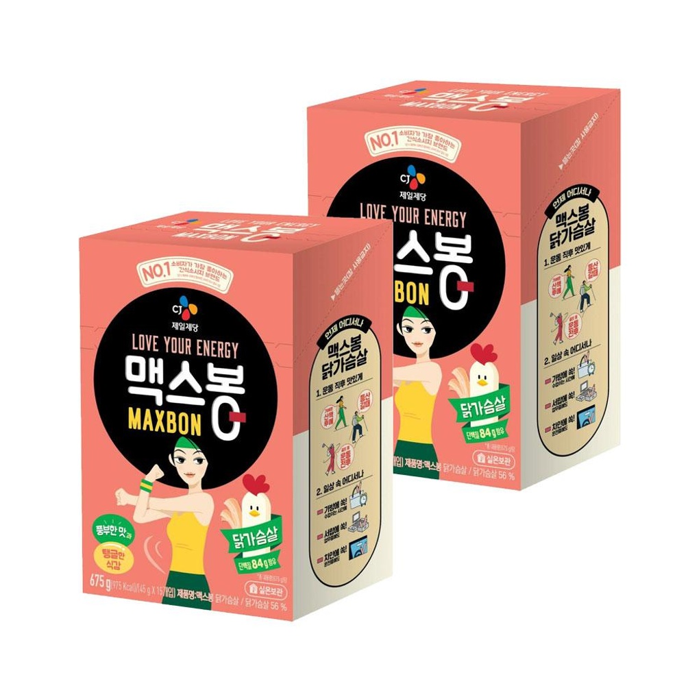 맥스봉 프로틴 소시지 675g(45g 15개입) x2개- 이랜드몰