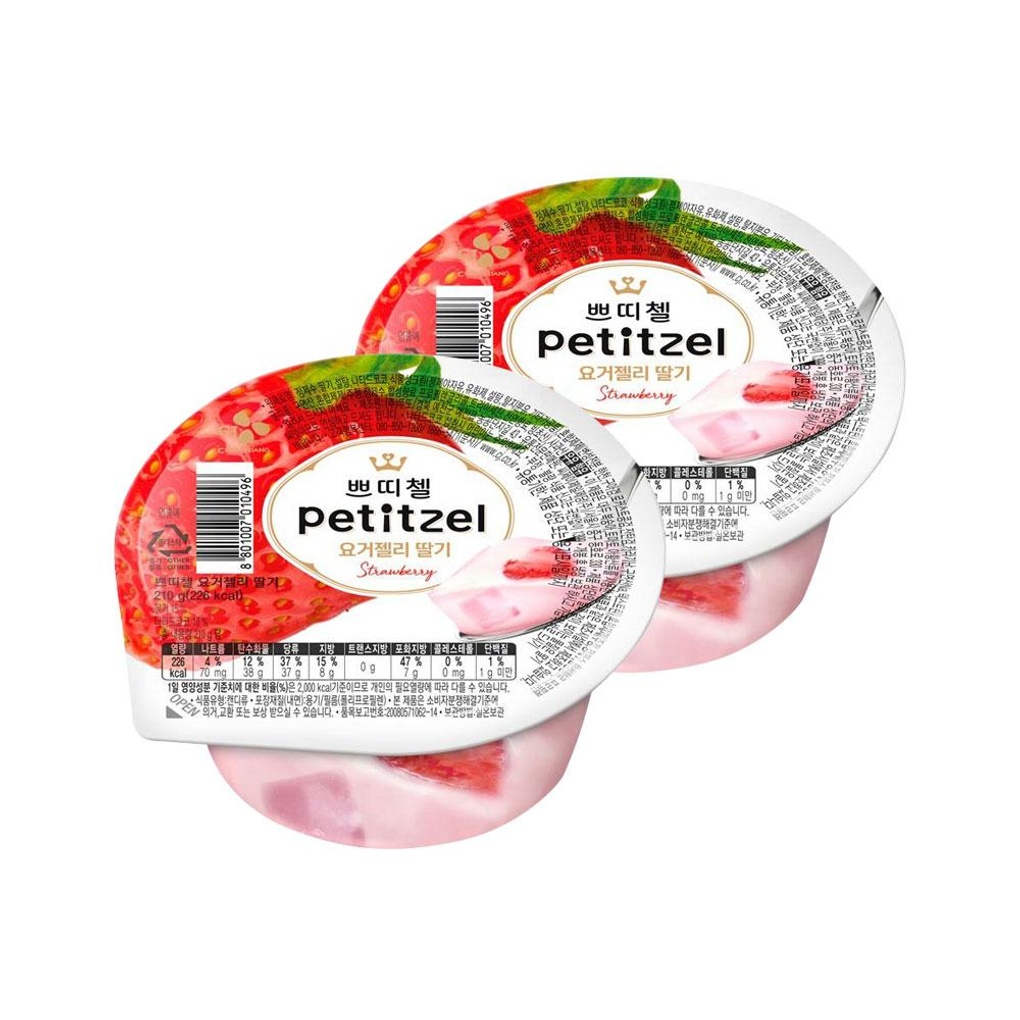 쁘띠첼 딸기 푸딩 요거젤리 210g x2개- 이랜드몰