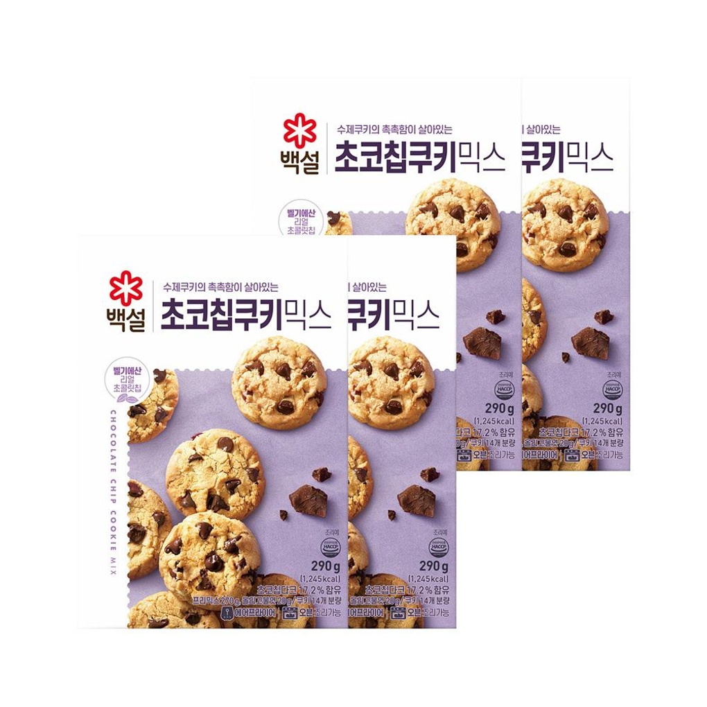 백설 초코칩 쿠키믹스 290g x4개- 이랜드몰