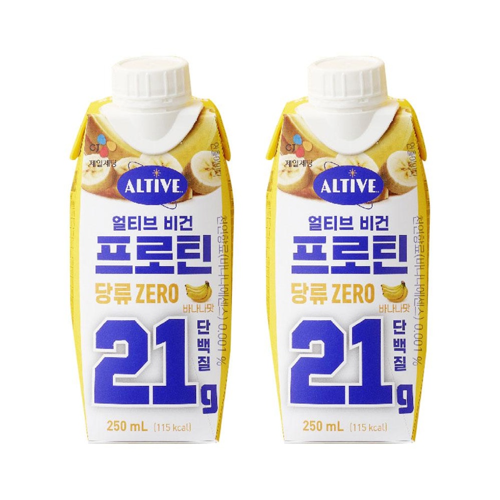 얼티브 비건프로틴 당류 ZERO 바나나 250ml x2개- 이랜드몰