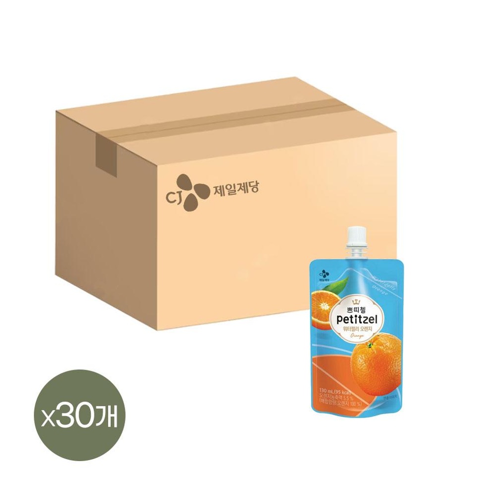 쁘띠첼 오렌지 워터젤리 130ml x30개- 이랜드몰