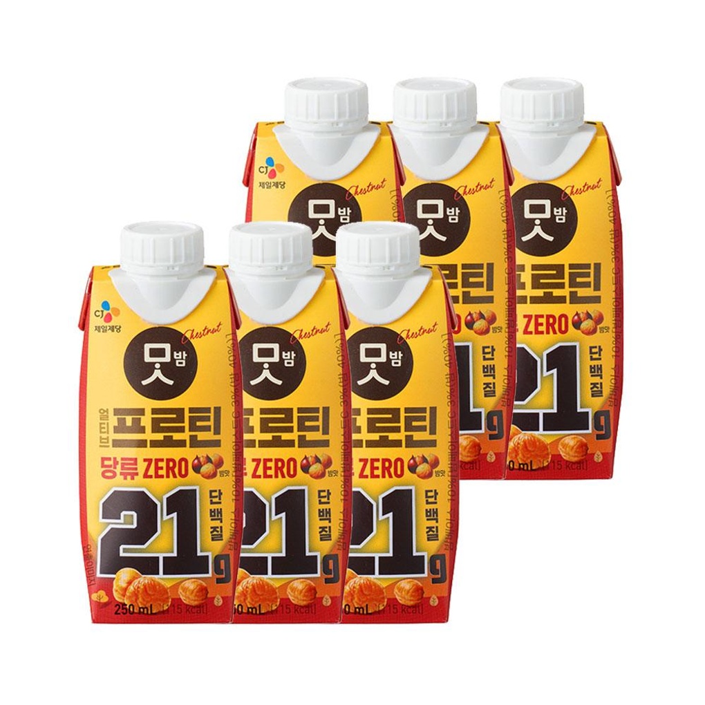 얼티브 프로틴 당류 ZERO 밤맛 250ml x6개- 이랜드몰