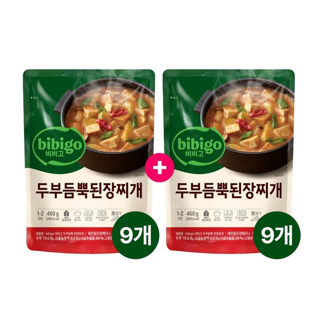 비비고 두부듬뿍 된장찌개 460g 9+9개- 이랜드몰