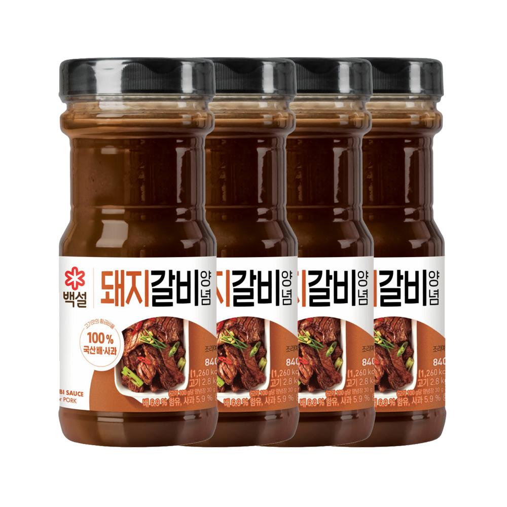백설 돼지갈비양념 840g x4개- 이랜드몰
