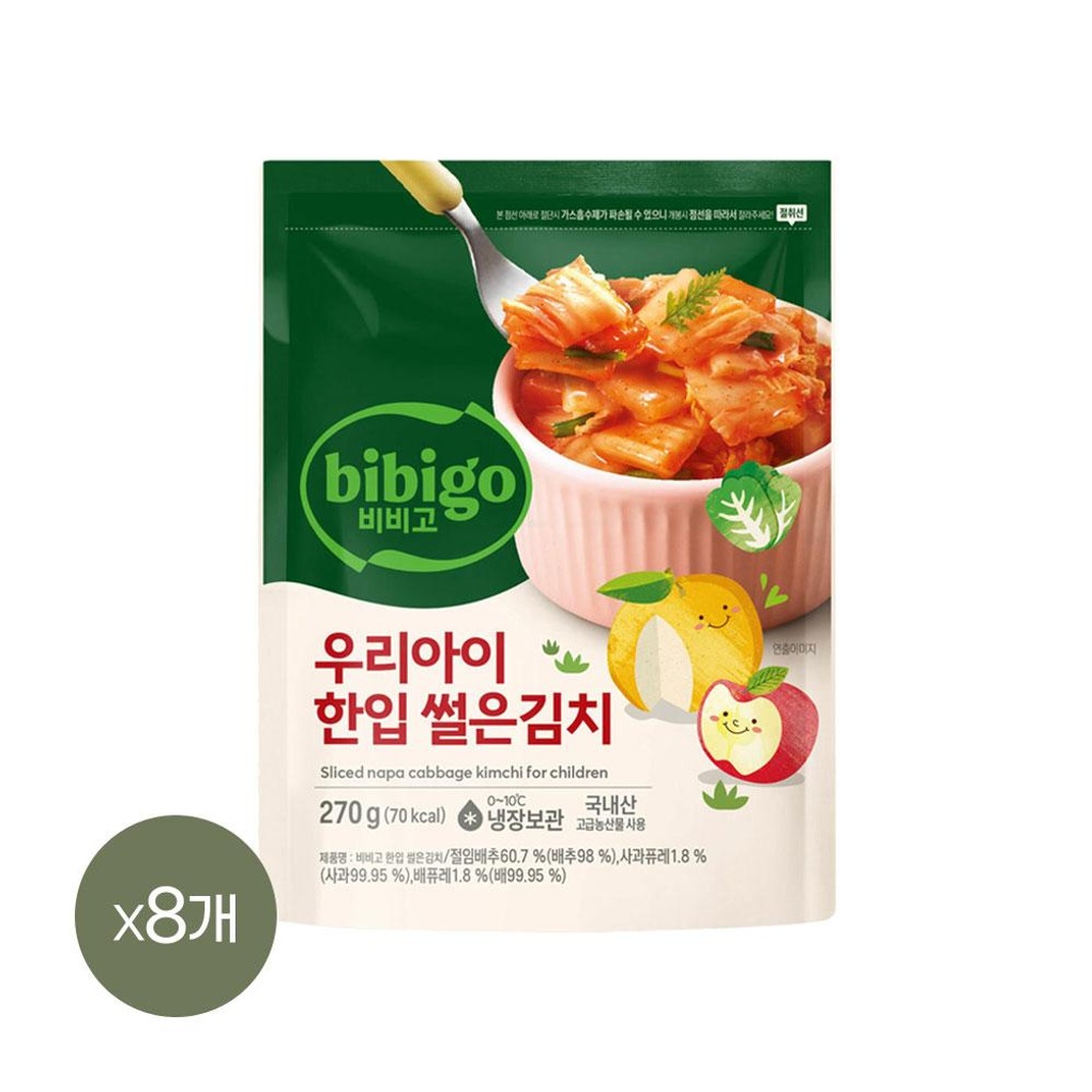 비비고 우리아이 한입 썰은김치 270g x8개- 이랜드몰