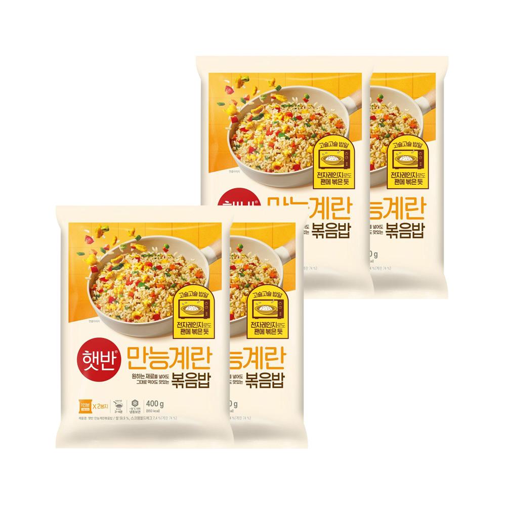 햇반 쿡반 만능계란볶음밥 400g x4개- 이랜드몰