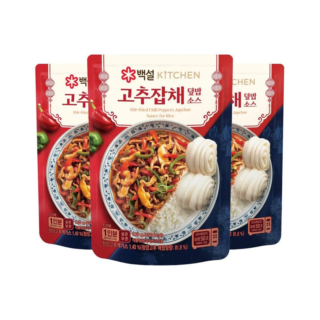 백설 고추잡채 덮밥 소스 140g x3개- 이랜드몰