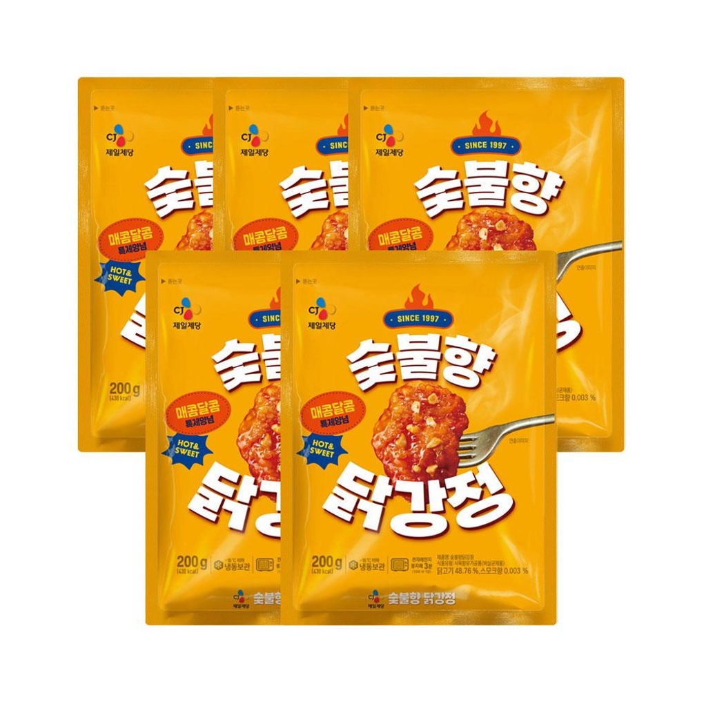 CJ 숯불향 닭강정 오리지널 200g x5개- 이랜드몰
