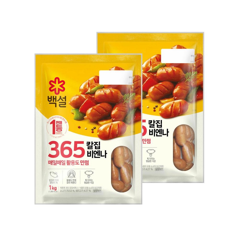 백설 365 칼집비엔나 1kg x2개- 이랜드몰