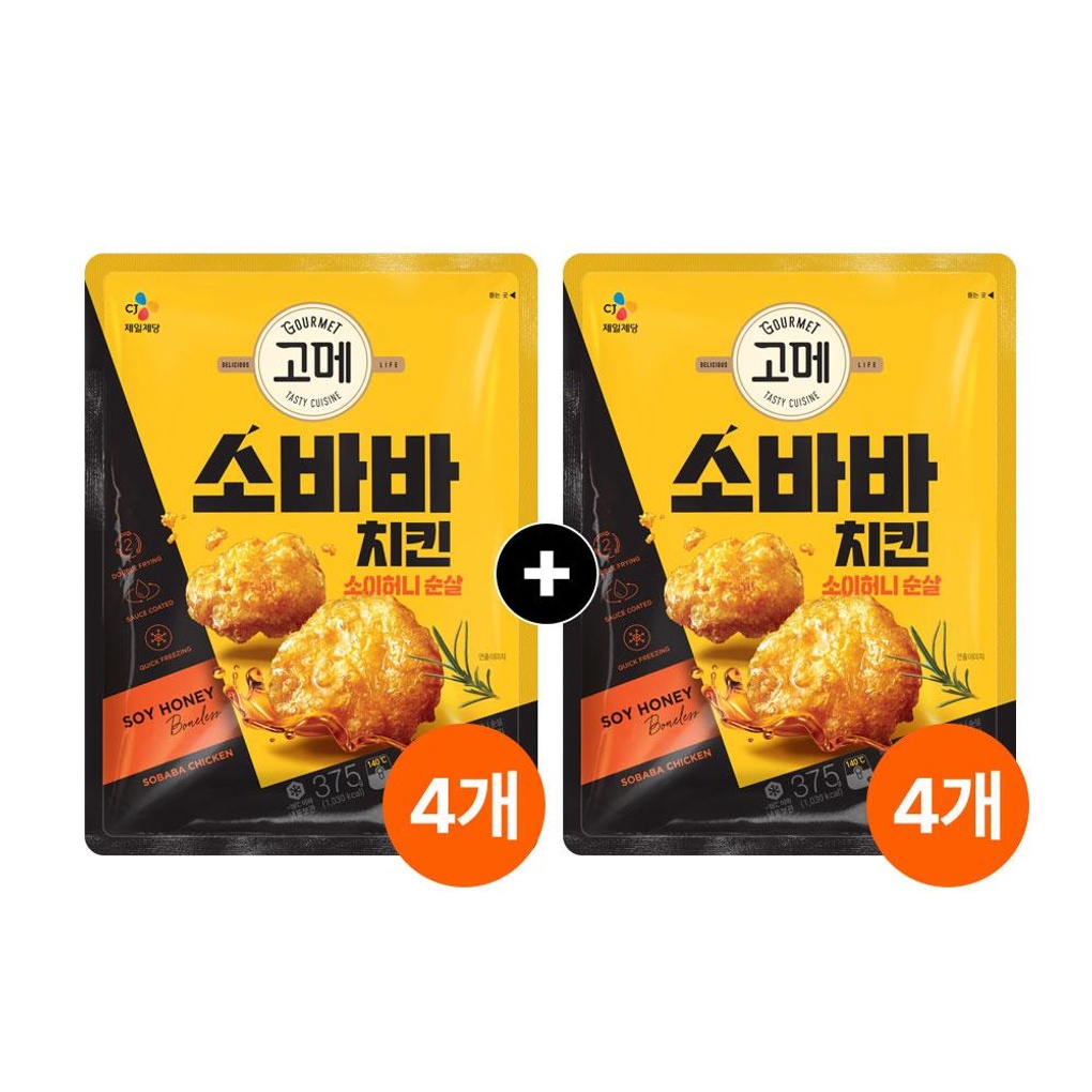 고메 소바바치킨 소이허니 순살 375g 4+4개- 이랜드몰
