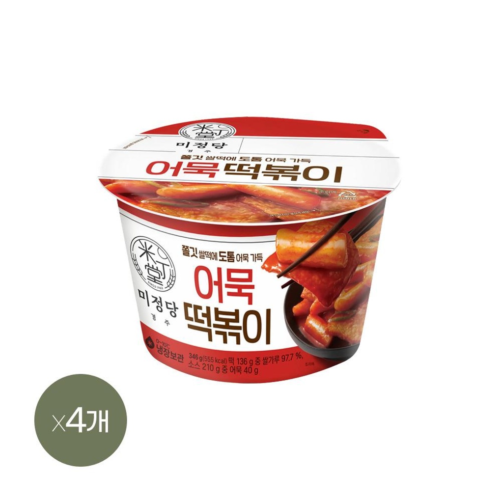 CJ 미정당 어묵 떡볶이 346g x4개- 이랜드몰