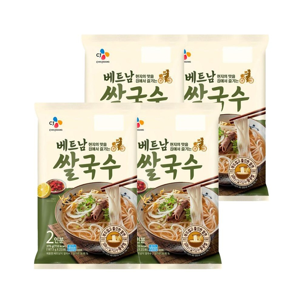 CJ 베트남 쌀국수 2인분(375g) x4개- 이랜드몰