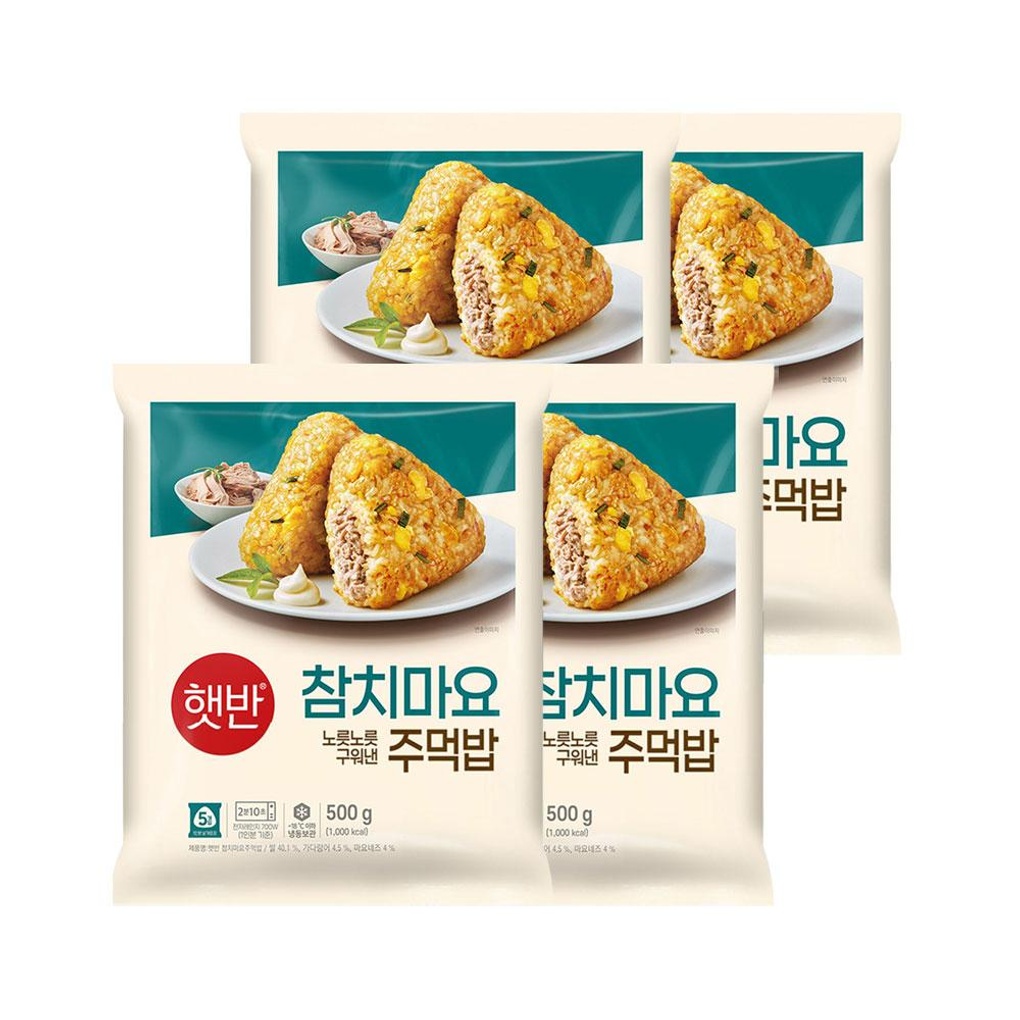 햇반 쿡반 참치마요주먹밥 500g x4개- 이랜드몰