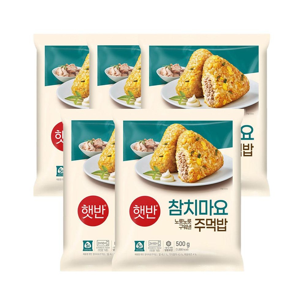 햇반 쿡반 참치마요주먹밥 500g x5개- 이랜드몰