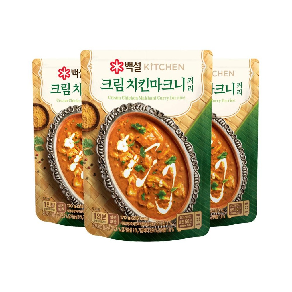 백설 크림치킨 마크니 커리 170g x3개- 이랜드몰
