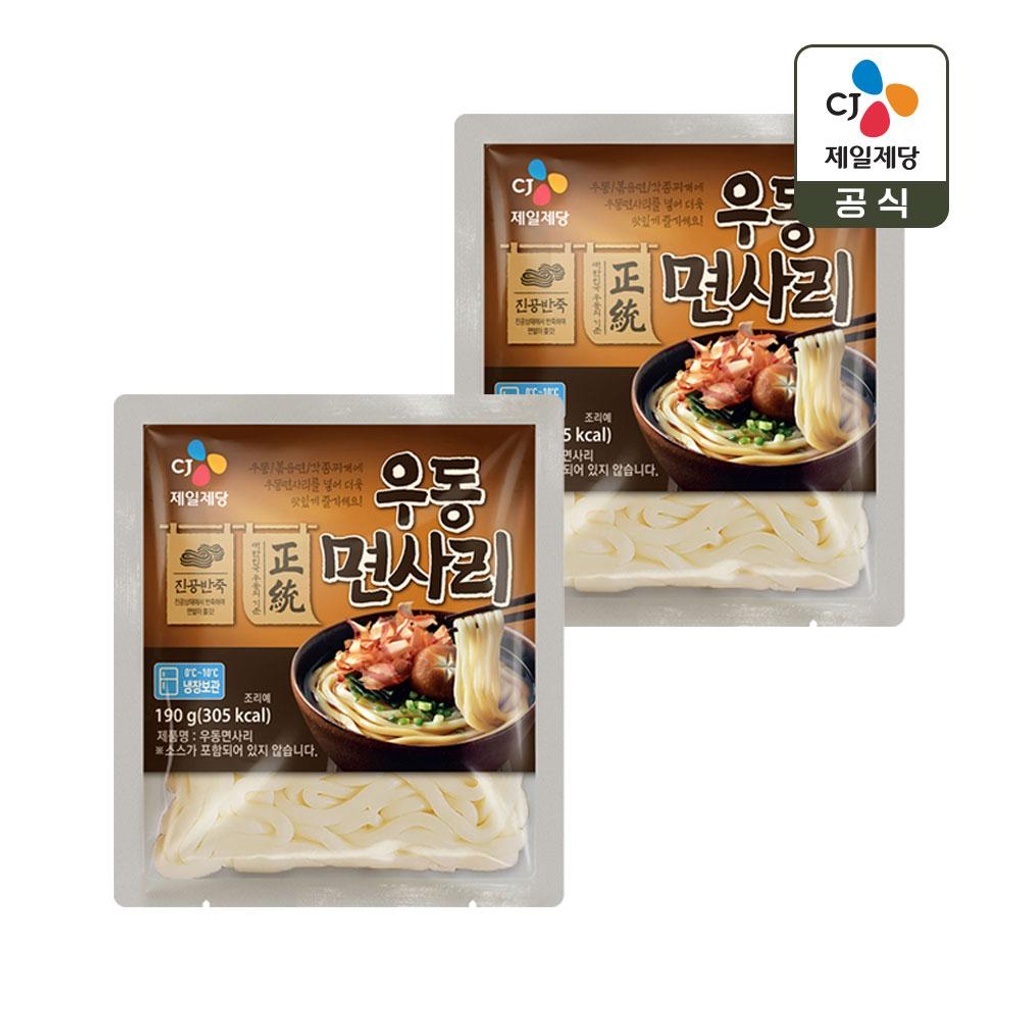 CJ 우동 면사리 190g x2개- 이랜드몰