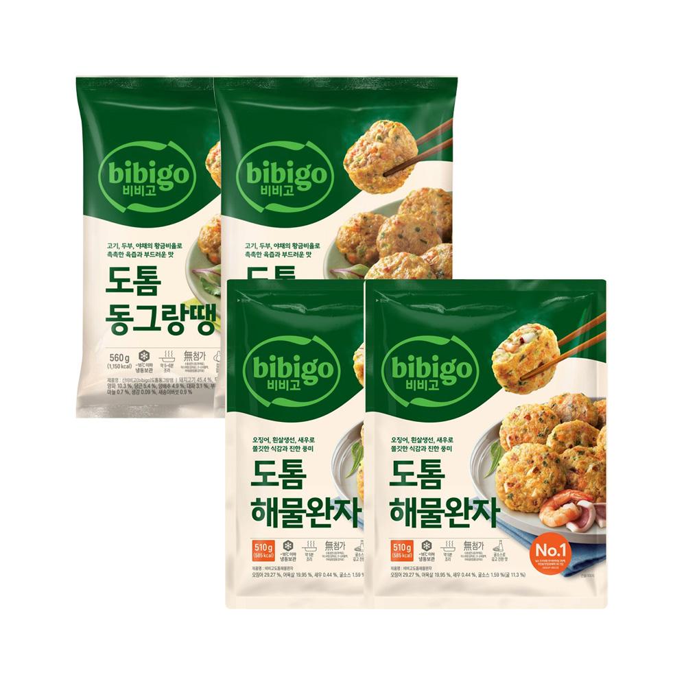 비비고 도톰 동그랑땡 560g x2개+도톰 해물완자 510g x2개- 이랜드몰