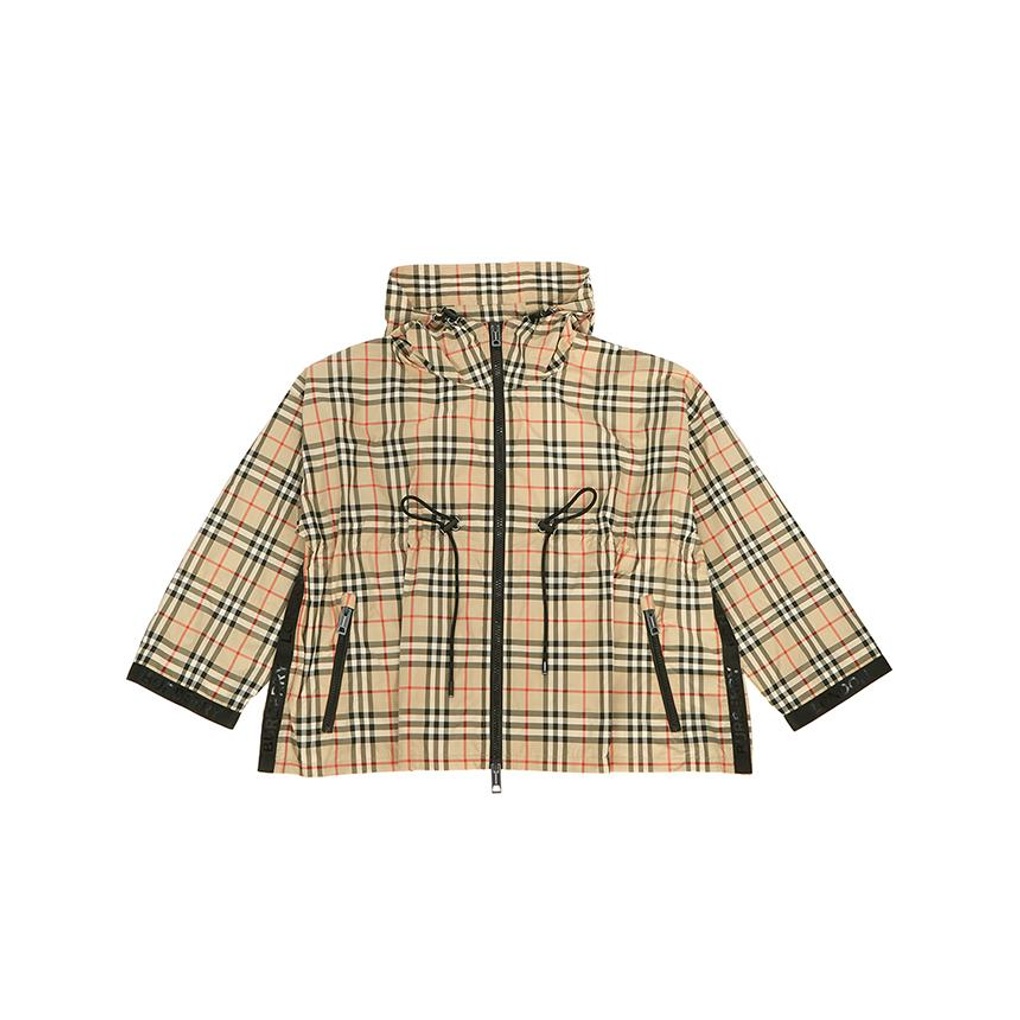 버버리 BACTON CHK 8062947 A7028 여성 후드 자켓- 이랜드몰