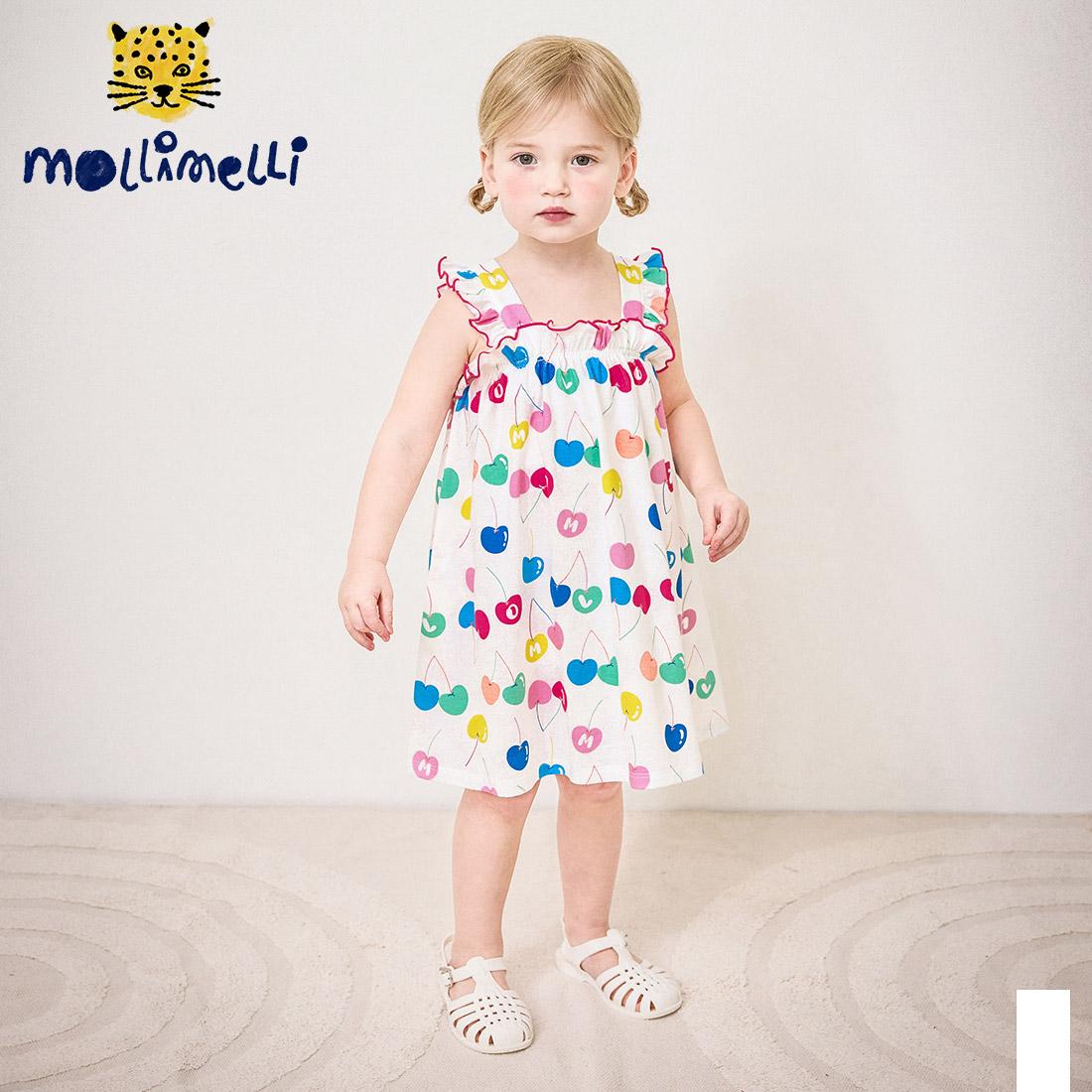 [몰리멜리] 알록달록체리프릴원피스- KIDIKIDI