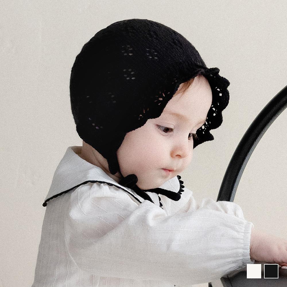 [size 46-50] 리브 니트 아기 보넷- KIDIKIDI