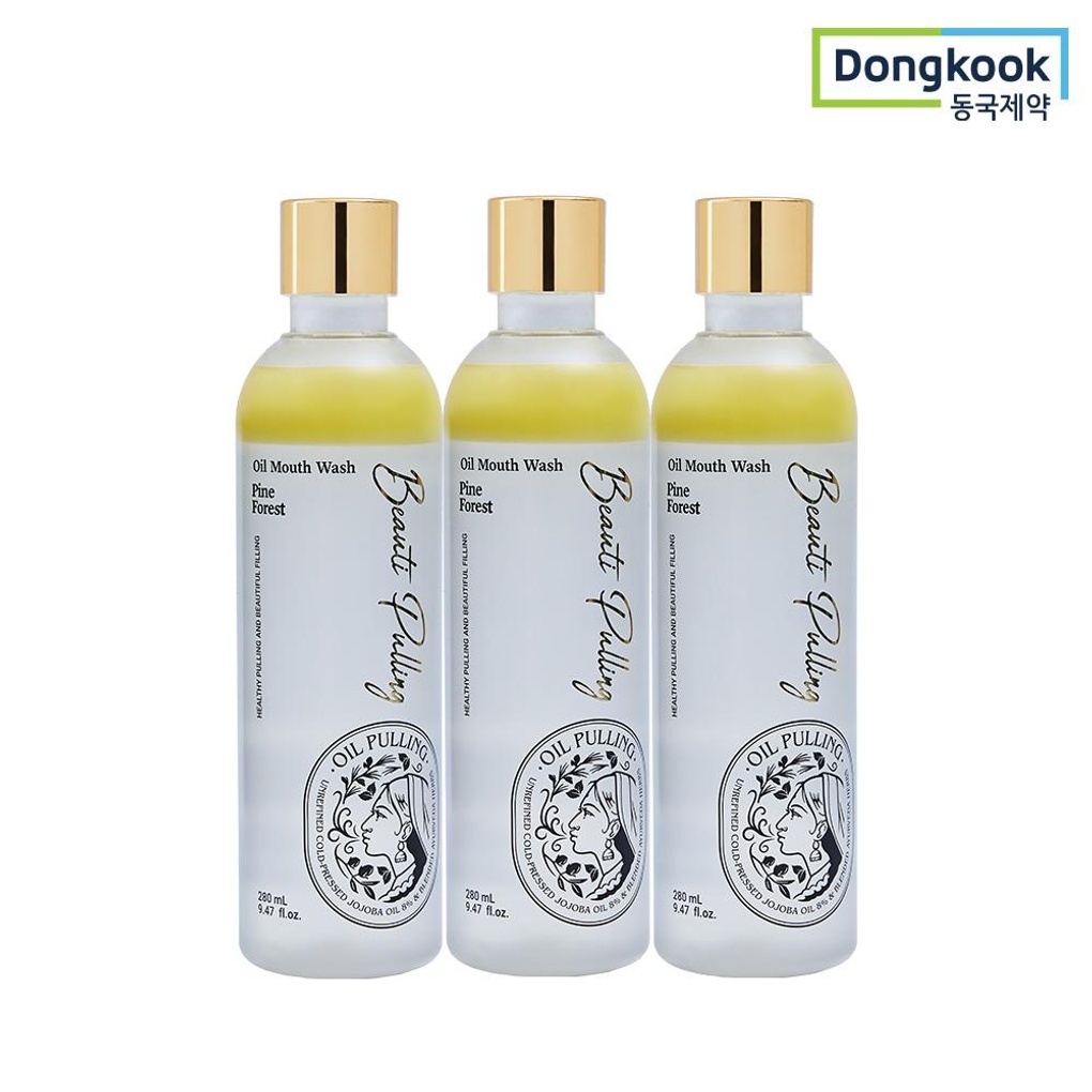 동국제약 뷰티풀링 오일가글 280ml x 3개 파인포레스트 디톡스 오일풀링- 이랜드몰