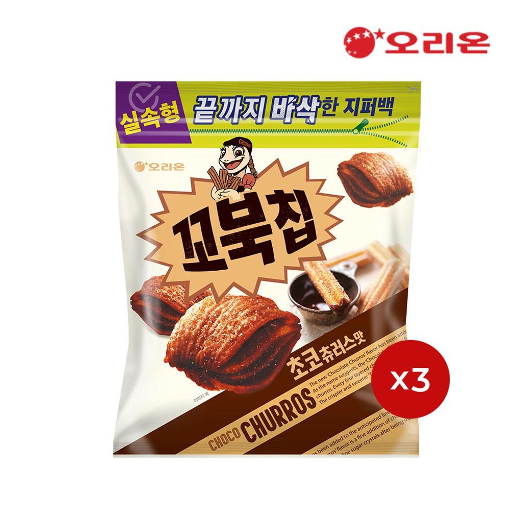 오리온 꼬북칩 초코츄러스 지퍼백(296g) x 3개- 이랜드몰