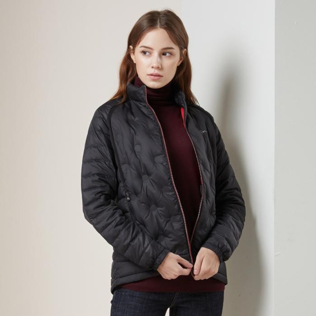 그렉노먼 20FW 여성 튜브스윙 경랑다운점퍼 (블랙)_HWG19-DW401- 이랜드몰