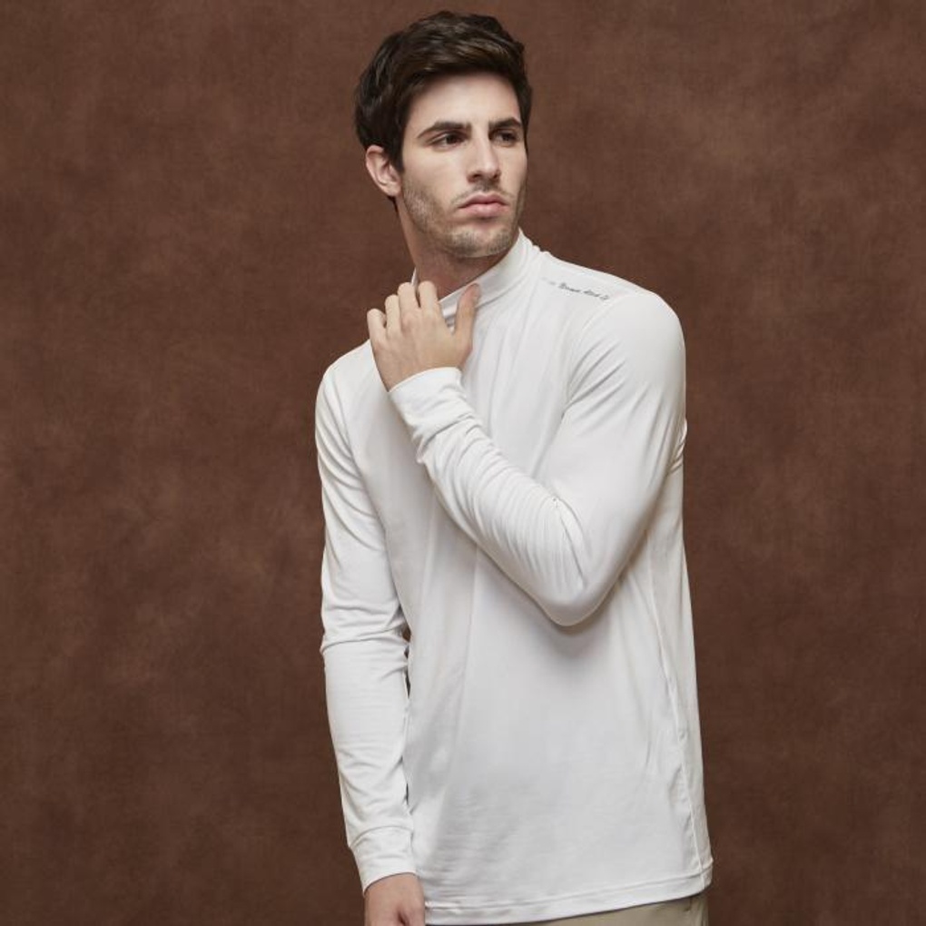 그렉노먼 남성 양기모 웜테크 하프넥 (아이보리)_HMG18-TS304- 이랜드몰