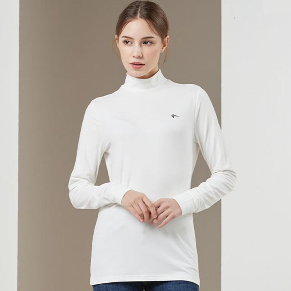 그렉노먼 여성 싱글오가닉 기모티셔츠 (아이보리)_HWG20-TS302- 이랜드몰