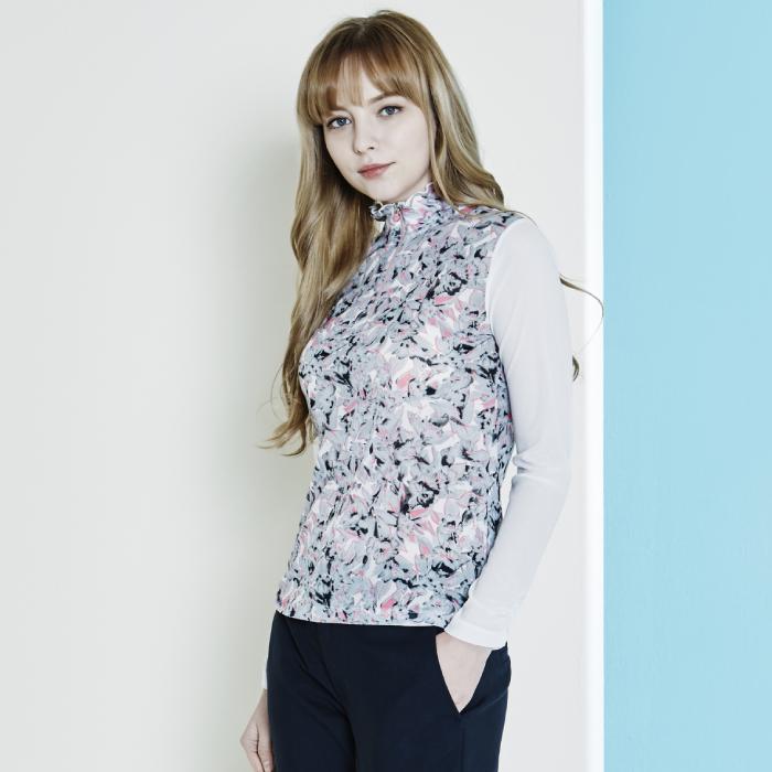 [그렉노먼] 여성 쿨링 긴팔 하프집업 이너웨어 (화이트)_HWG18-CL203- 이랜드몰